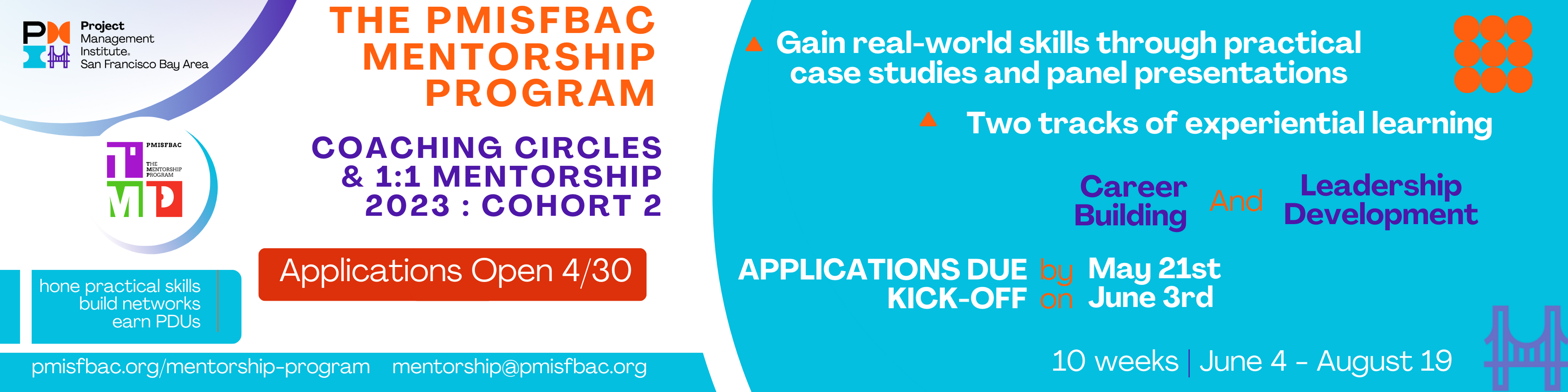 Professional Mentorship through the PMI San Francisco Bay Area Chapter